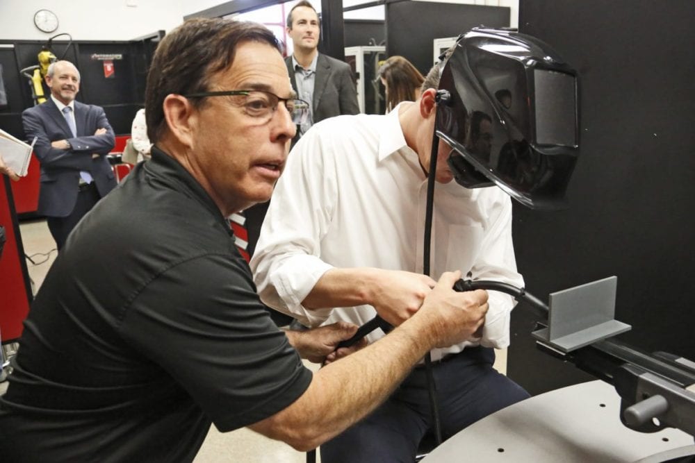 Senator Stern spends day engaging with community, learning new skills