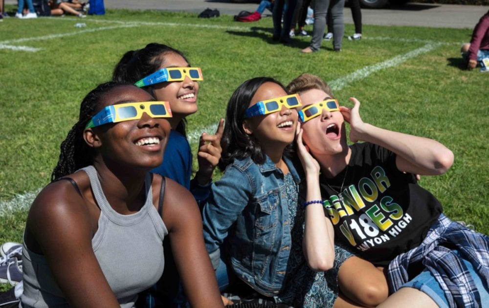 Solar eclipse captivates students at Canyon High School