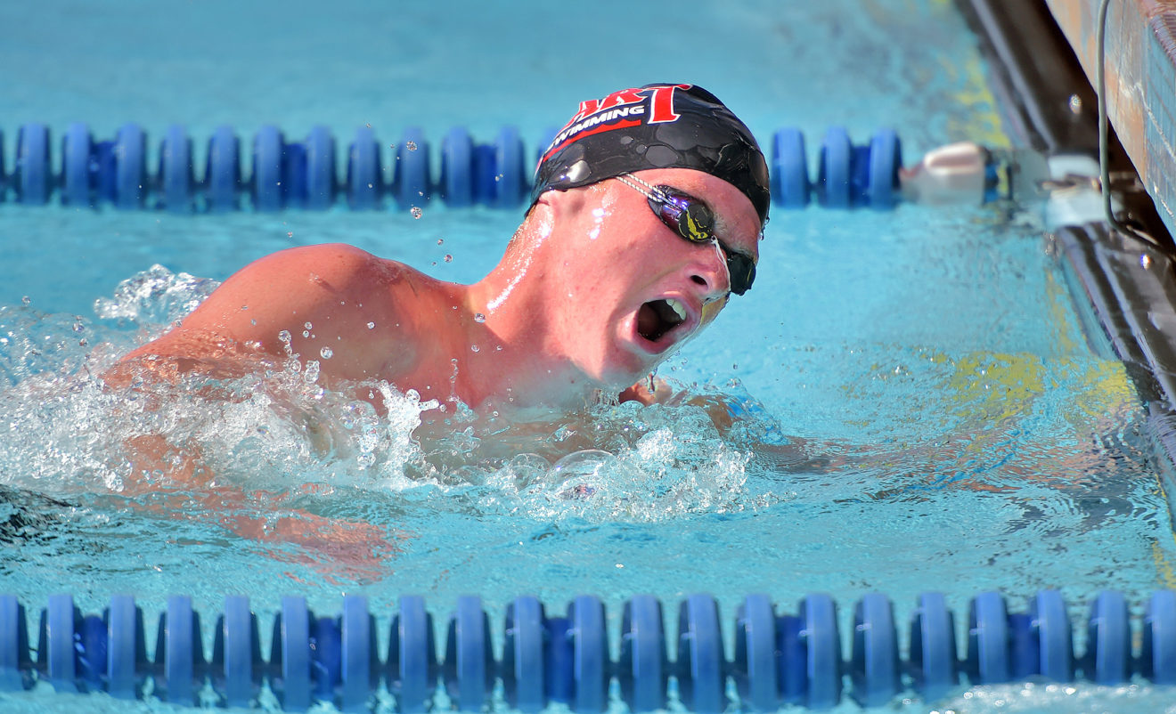 Hart and Valencia swim split dual meet