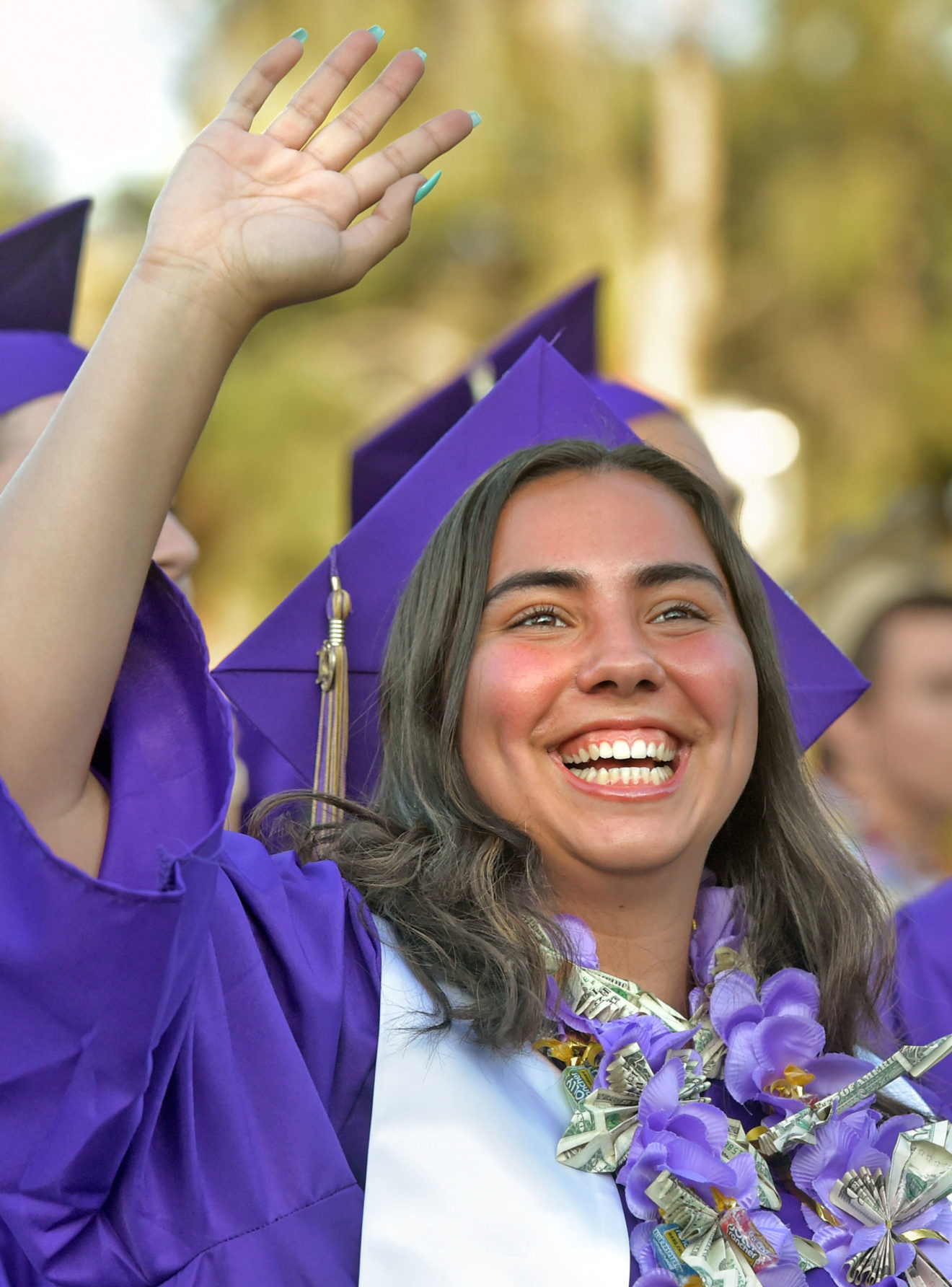 Hundreds of Vikings walk during Valencia High graduation