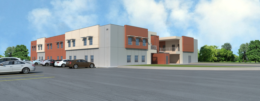 First two-story classroom buildings at Hart High under construction ...