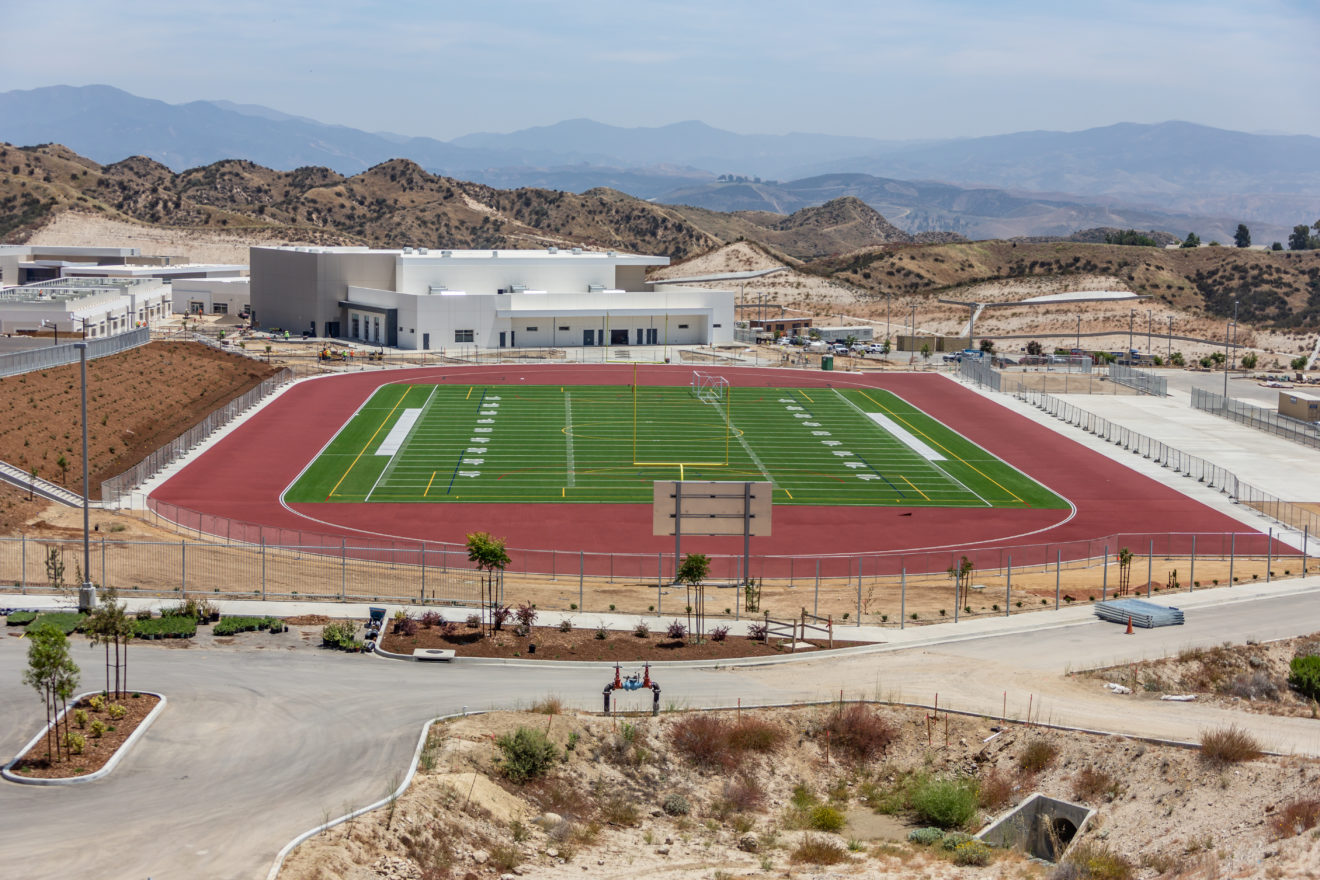Athletic facilities at Castaic High School near completion