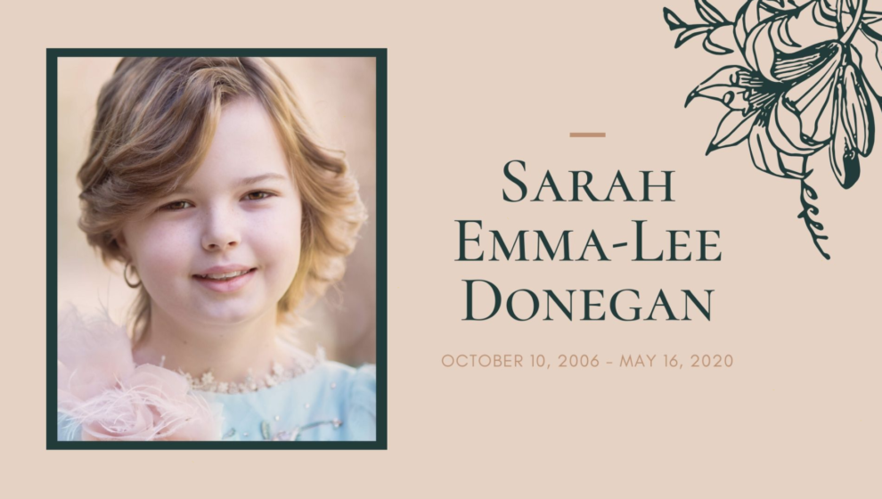 Hundreds celebrate the life of 13-year-old Sarah Donegan