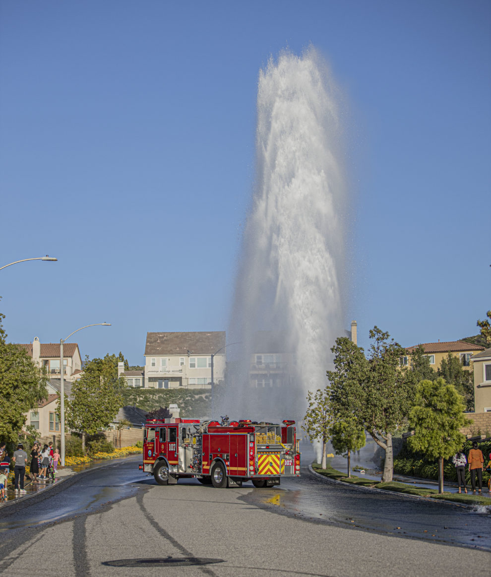 No injuries reported after car shears fire hydrant crash