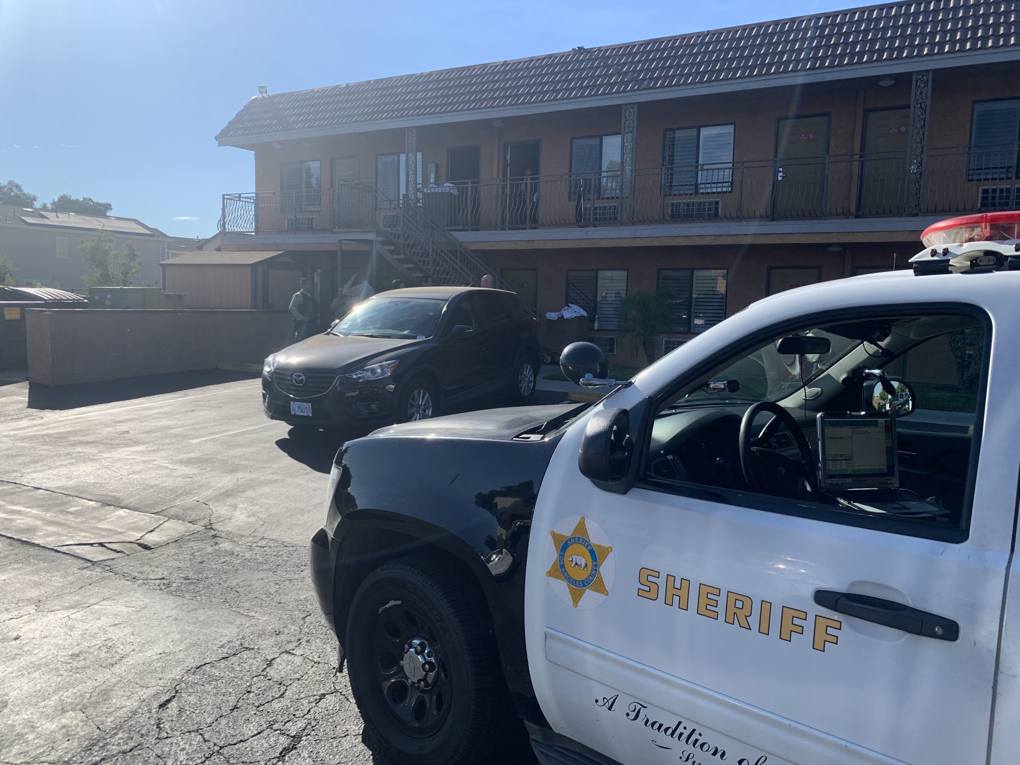 SCV deputies set up containment in Newhall