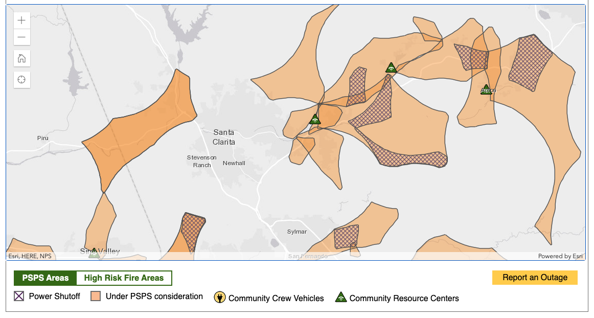 Power shut-offs return to SCV with Red Flag conditions