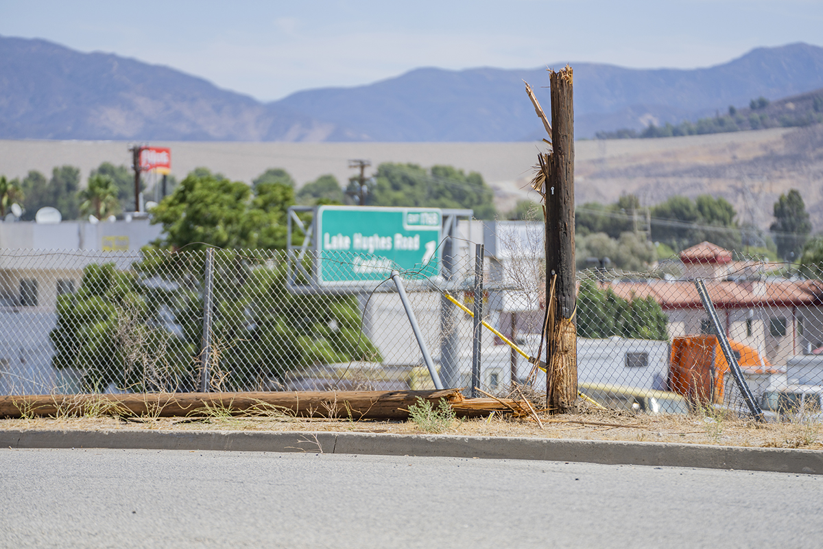 PHOTOS: Traffic stopped on The Old Road after non-injury crash knocks ...