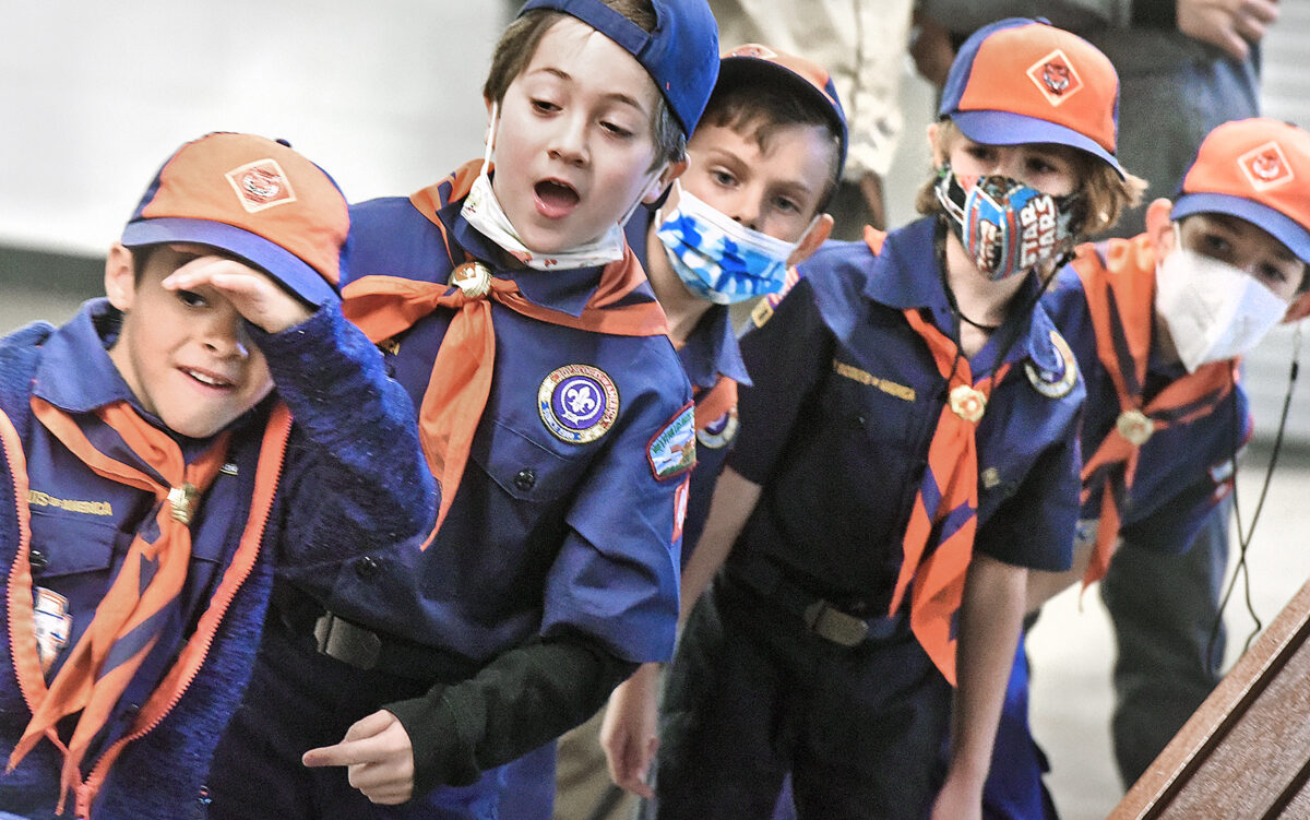Cub Scouts hold Pinewood Derby at Porsche museum