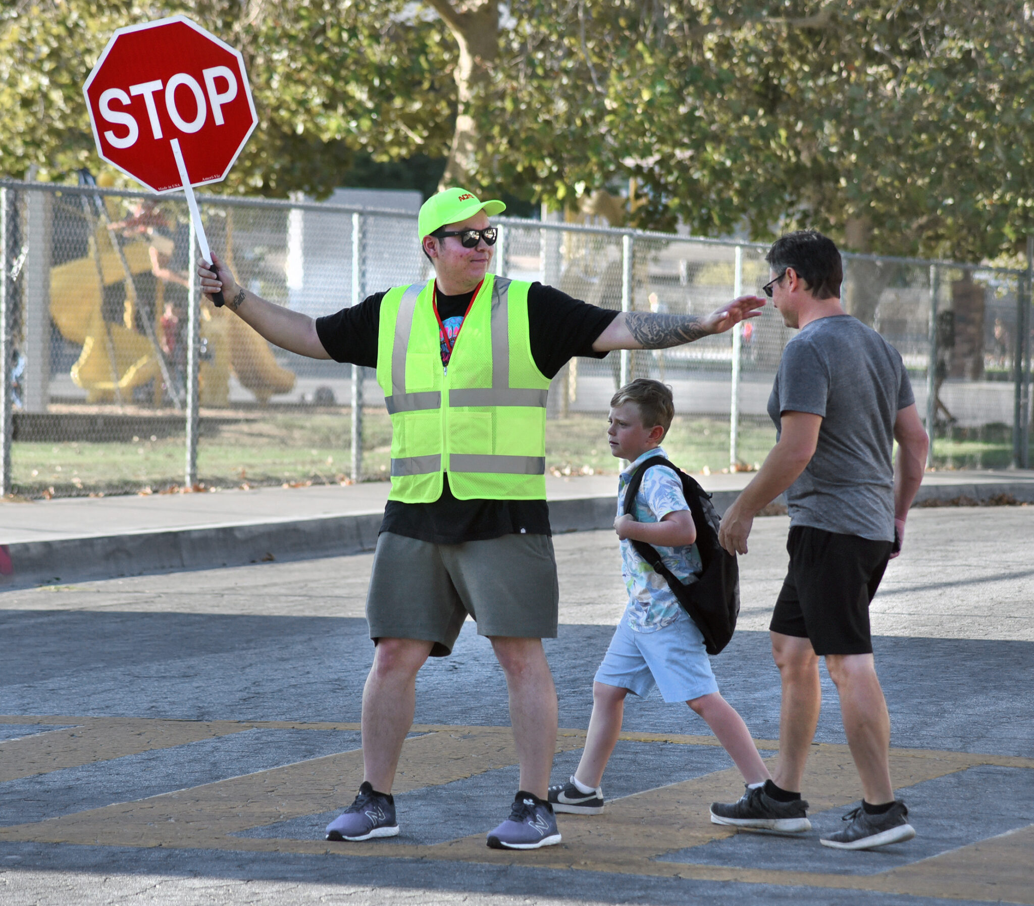 Crossing safely on the streets