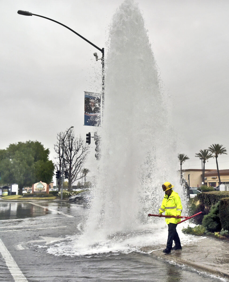 Vehicle collides into fire hydrant