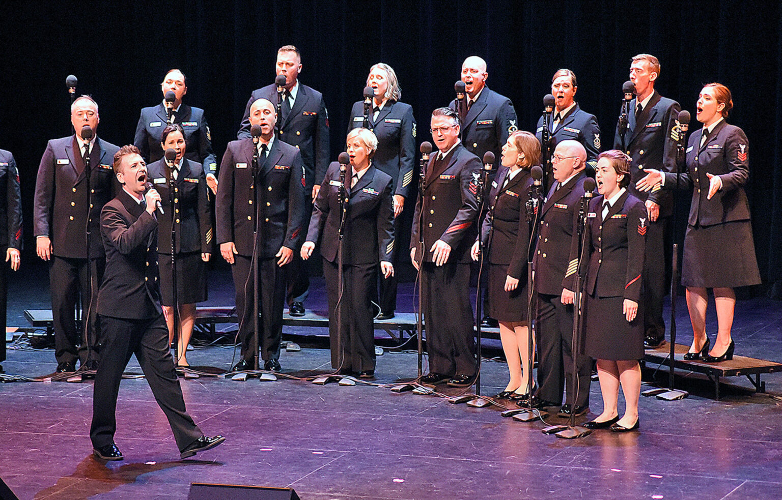 U.S. Navy Sea Chanters put on a show at COC