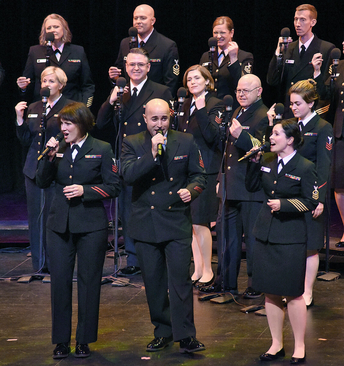 U.S. Navy Sea Chanters put on a show at COC