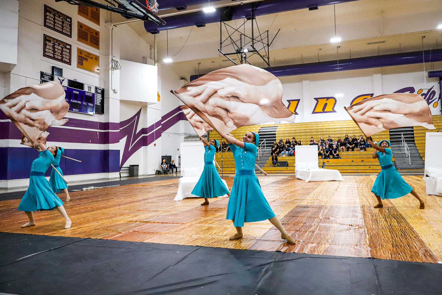 7 SCV high schools vie for top spots in color guard competition