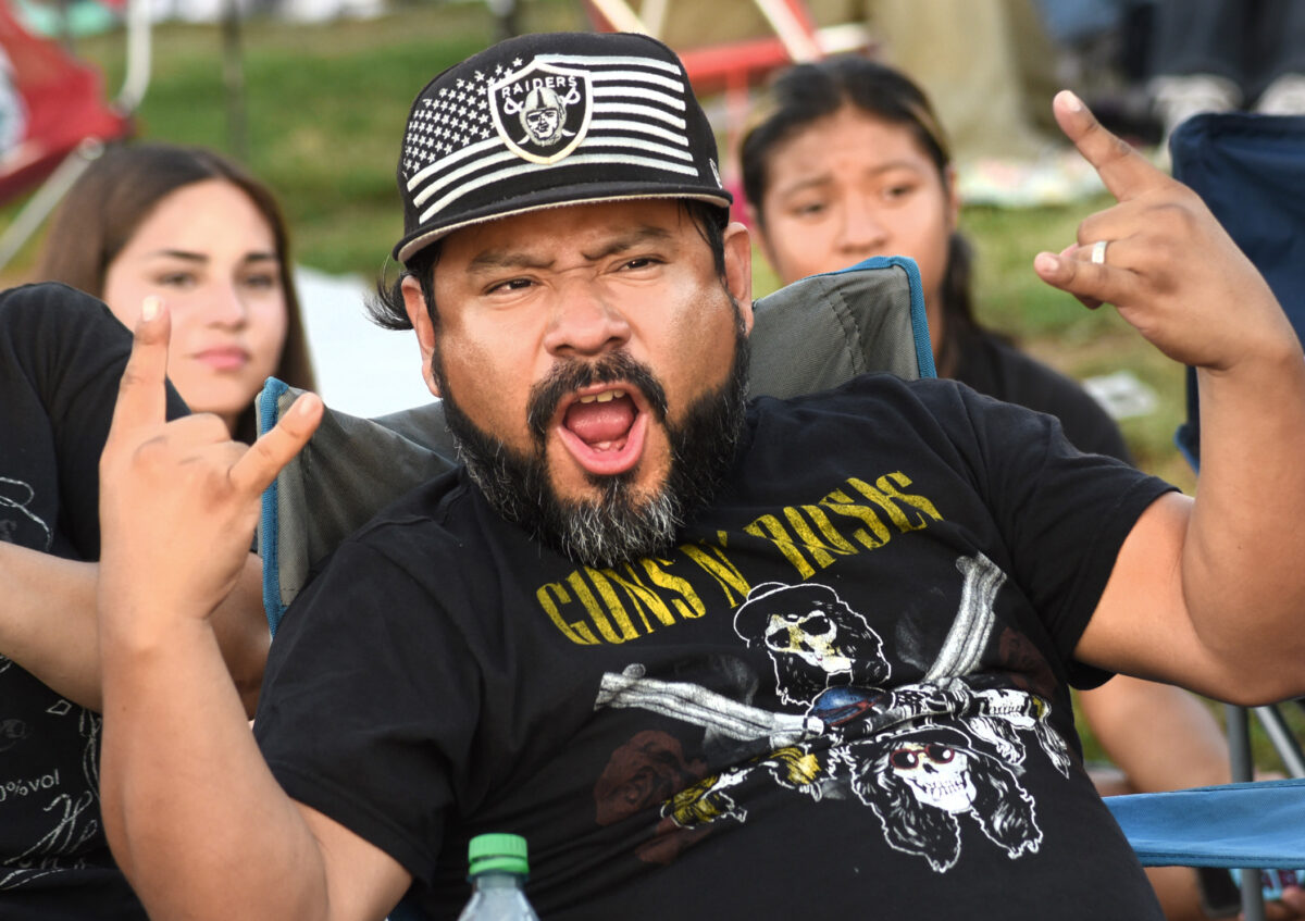 Rocking out: Guns and Roses tribute band performs at Concerts in the Park