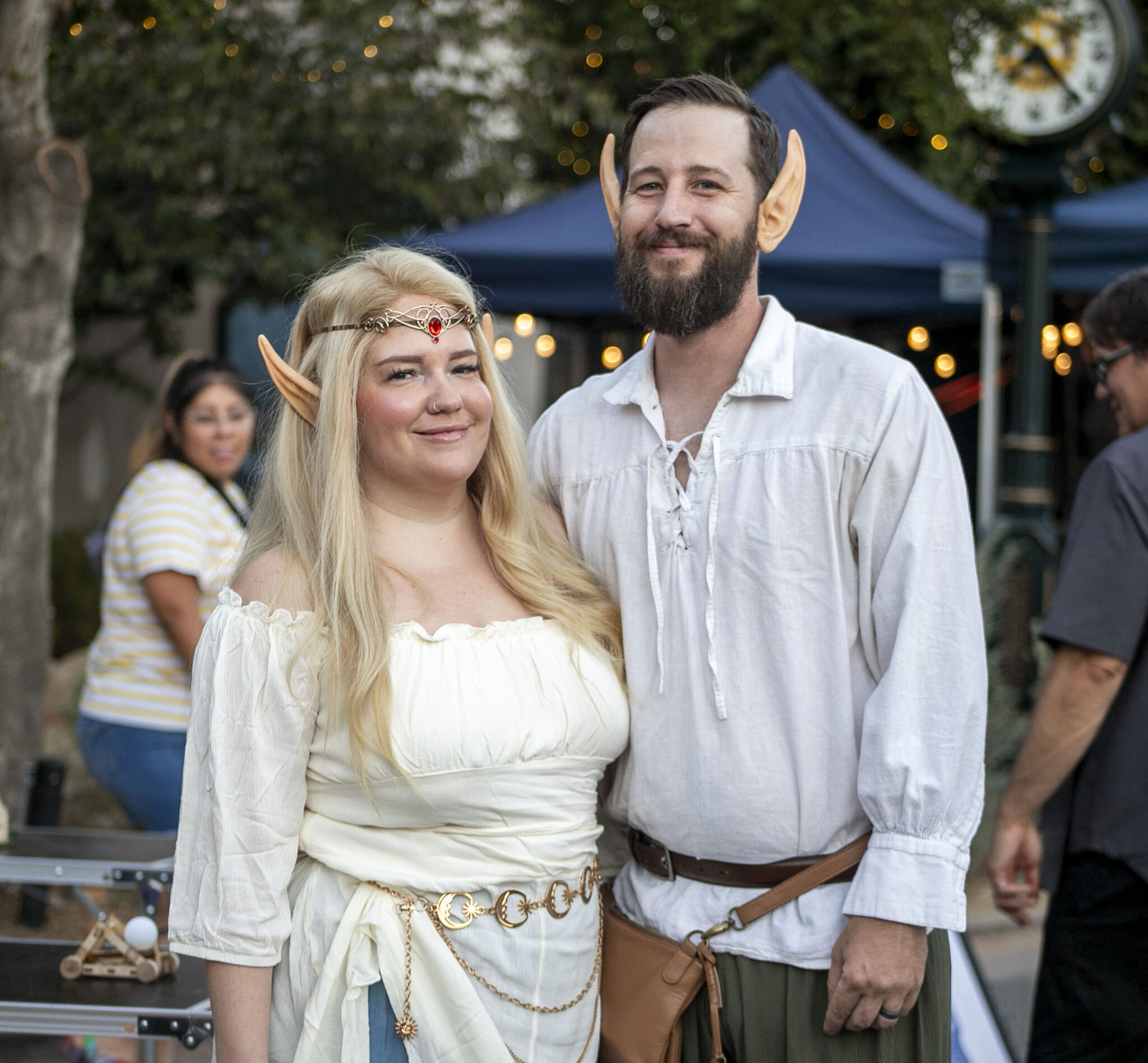 Ladies and Lords attend the faire