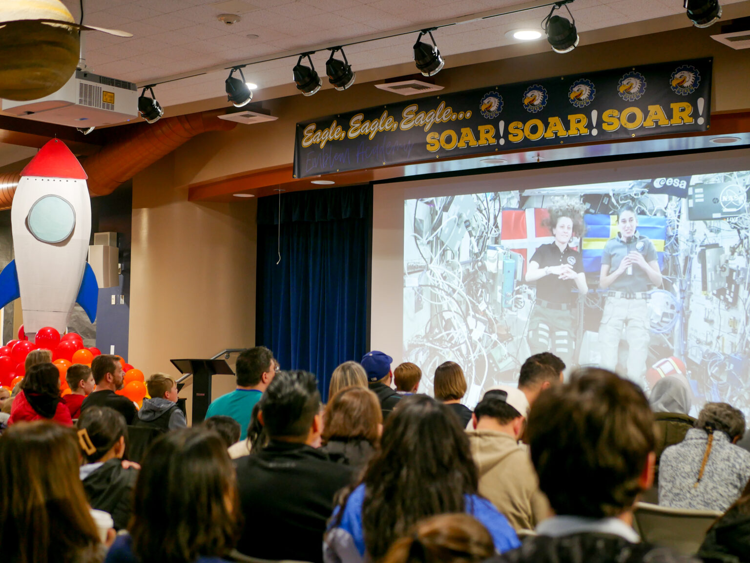 Soaring to space: Emblem Academy welcomes ISS astronauts to SCV