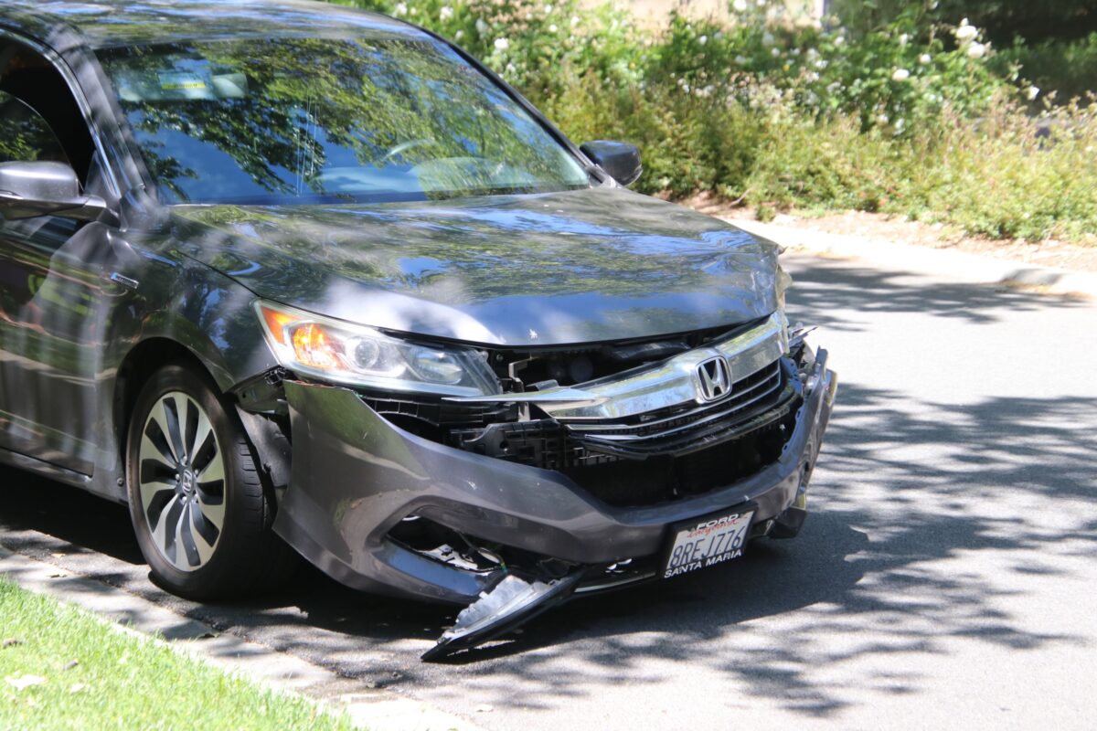 Traffic collision near COC results in no injuries