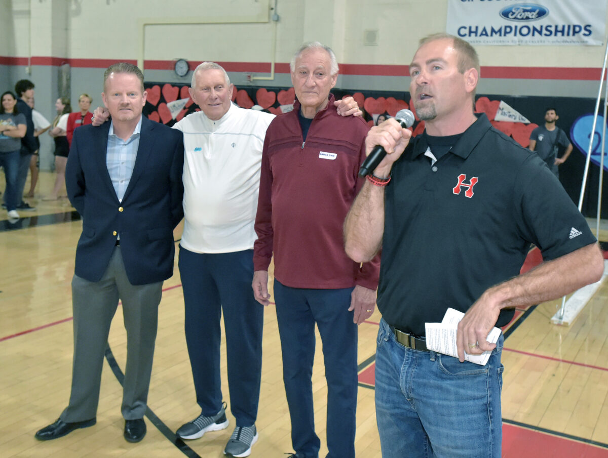 Hart High unveils Hawks at pep rally