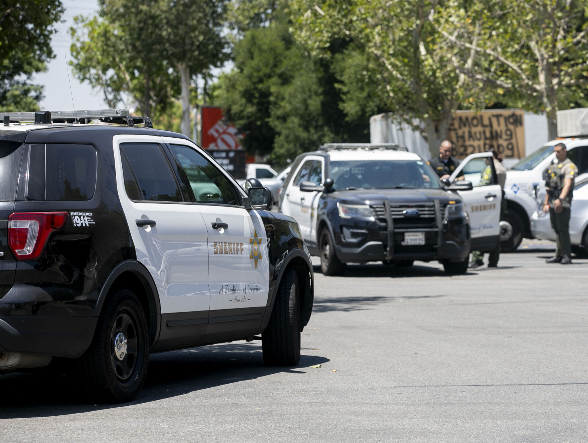 Person taken into custody following deputy involved fight at Home Depot