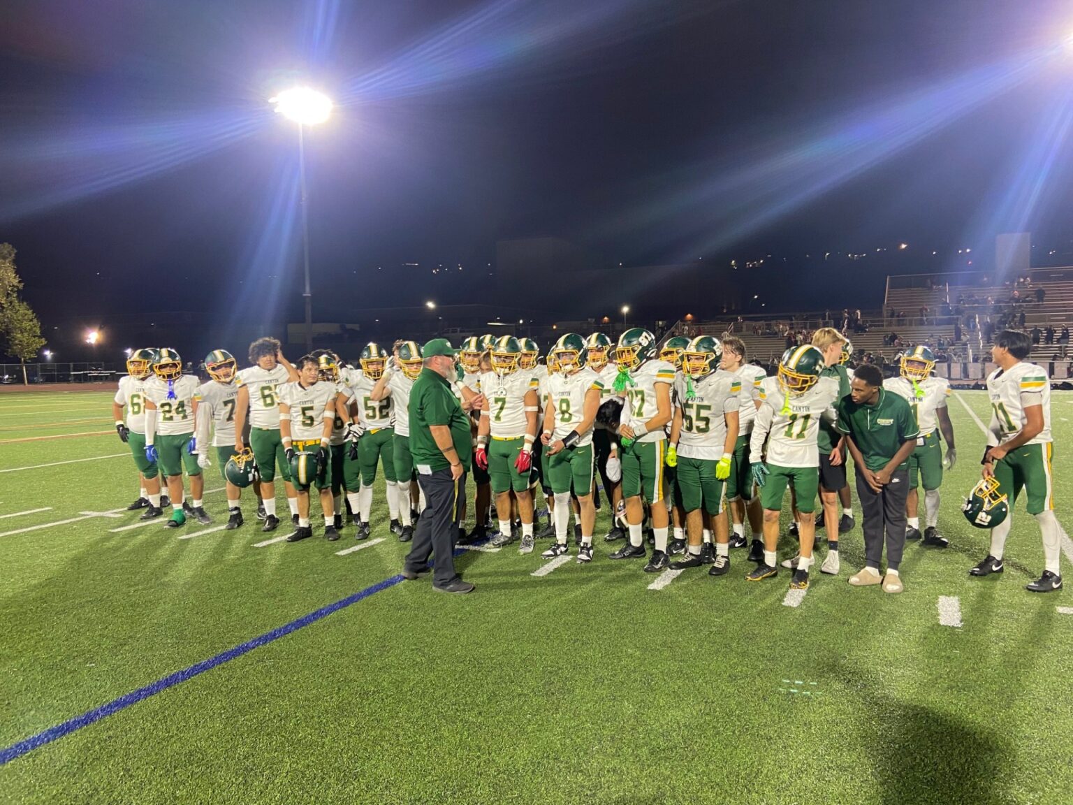 Wooten powers Canyon football to first win, blanks Castaic