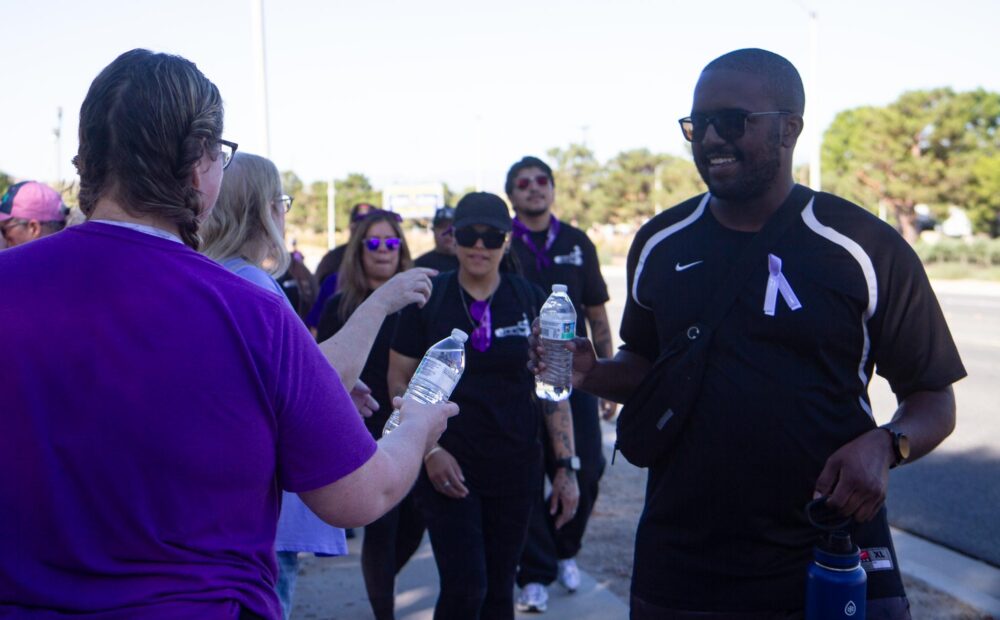 Hundreds join Purple Walk 2025